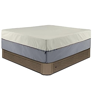 STEECA Waterproof Hot Tub Cover Outdoor Square SPA Hard Cover Protector 76 x 76 x 20H inch