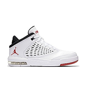 Jordan Men's Flight Origin 4 Size 14 D (M) US White/Gym Red-Black