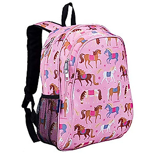 Wildkin 15 Inch Kids Backpack Bundle with Lunch Bag (Horses)