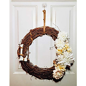 Suction Cup Hooks for Storage and Organization in Home, Kitchen, Office, and Bathroom, 2 1/4 inch- Strong Durable Locking Hanger, Holder- for Shower, Bath, Loofah, Utensils, Wreath, Decorations, Clear