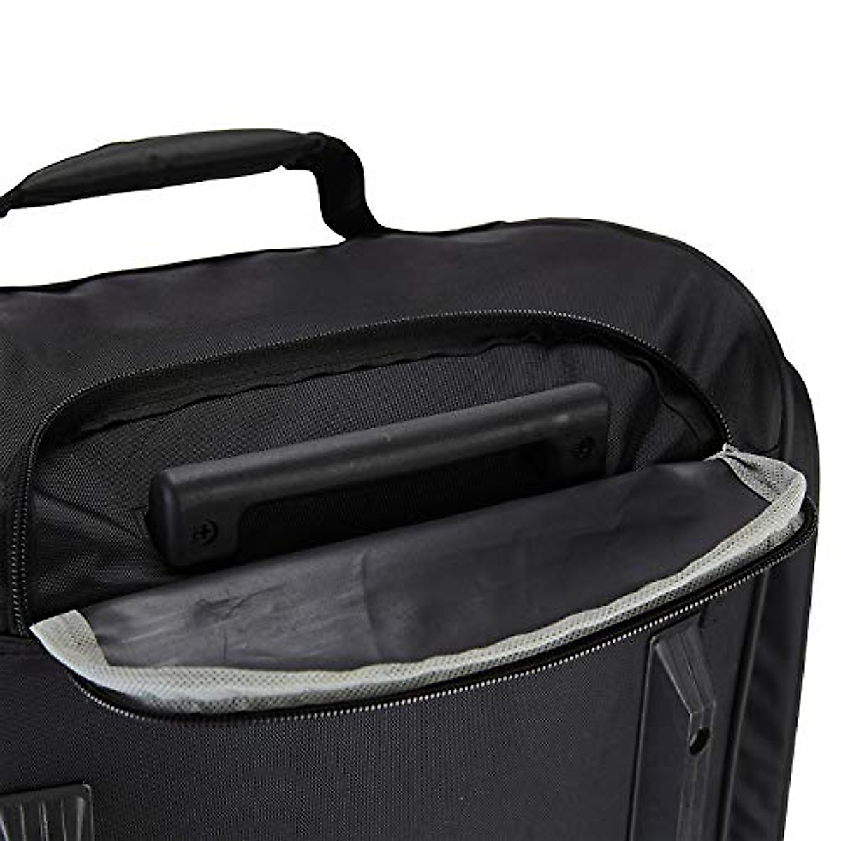 Travelers Club Xpedition 30 Inch Multi-Pocket Upright Rolling Duffel Bag, Black, 30" Suitcase