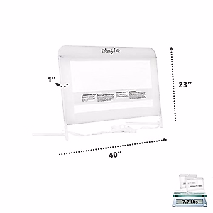 Dream On Me Lilibet Twin/Full/Queen Mesh Safety Bed Rails | Set Double Pack | 2340