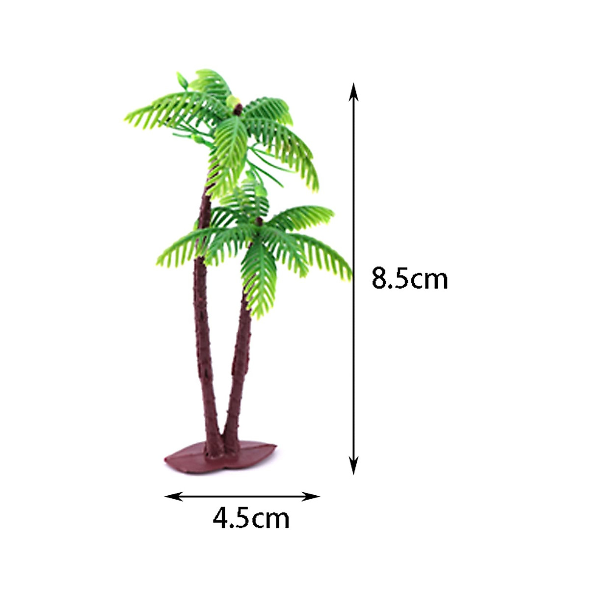 XHBTS 30 Pcs Coconut Palm Model Trees/Cake Topper - Charming Cupcake Topper Scenery Model Scenery Model for Cake Decorations or Building Model Landscape
