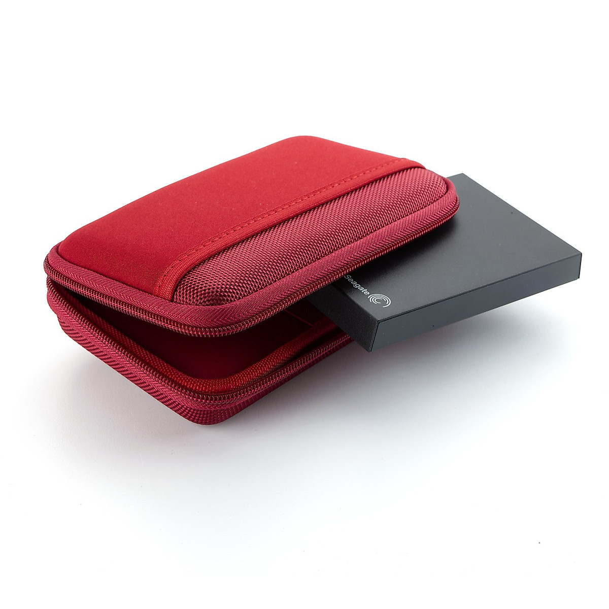 Drive Logic DL-64-RED Portable EVA Hard Drive Carrying Case Pouch, Red