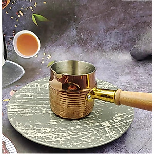 Saucepan Butter Warmer Stainless Steel Saucepan Pot, 13.5 Oz Milk Butter Warmer Pot Melting Pan Small Sauce Pan Coffee Tea Soup Warming Butter Melting Pot for Stove Top, Dishwasher Safe