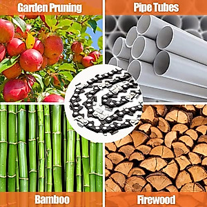 6 Inch Mini Chainsaw Chain Replacement, 4 Pcs Chains for Cordless Electric Portable Chainsaw, Durable Carbon Steel Saw Chains for Pruning Shears and Wood Cutting