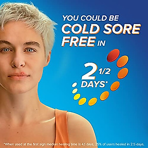 Abreva 10 Percent Docosanol Cold Sore Treatment, Treats Your Fever Blister in 2.5 Days - 0.07 oz Tube x 2