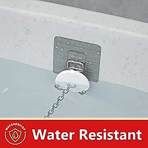 Booda Brand Adhesive Hooks 30lbs Max Heavy Duty Double Wall Hooks for Hanging No Damage, Waterproof & Rustproof Stainless Towel Hooks for Bathroom, Kitchen Home and Office (6, Large)