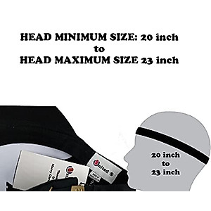 United S Men Women Fashion Baseball Cap, 100% Cotton Twill, Black, Unisex-Adults