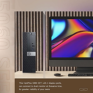 Dell OptiPlex 5060 Desktop Computers Windows 11,Intel 6-Core i5-8500,32GB DDR4 Ram,1TB NVMe M.2 SSD, Wireless Wi-Fi 6e AX210,Bluetooth 5.2,HDMI Small Form Factor PC (Renewed)