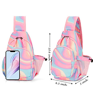 Choco Mocha Kids Sling Bag Chest Bag for Boys Crossbody Shoulder Bag for Travel, Christmas Gift for Kids, Ball-Blue