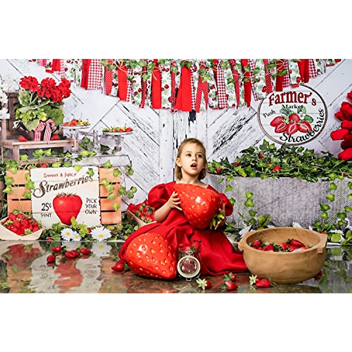 Kate Photography Reflective Floor Mats Transparent Waterproof Easy Clean for Home Party Cake Crush Event 8x5ft