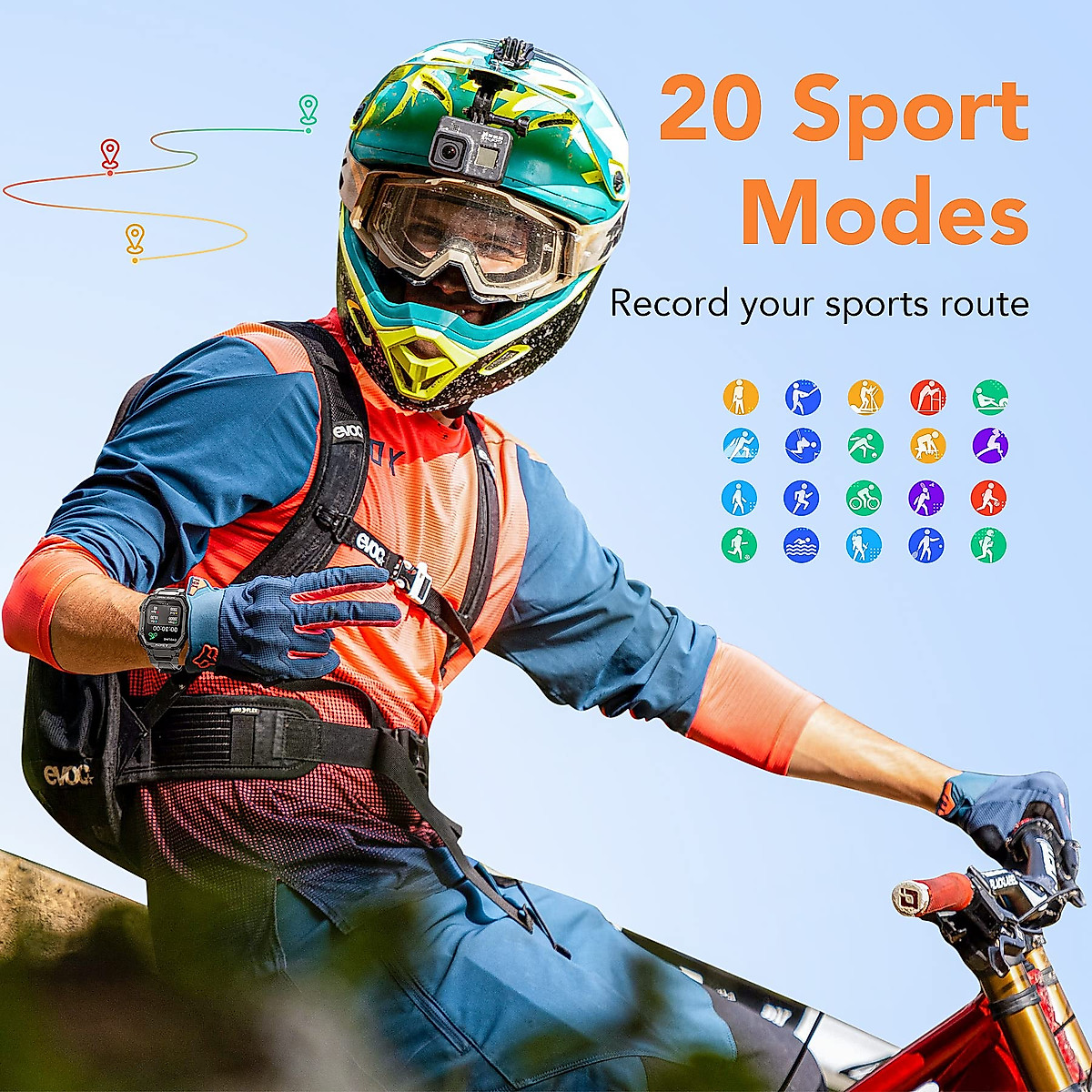 Smart Watches for Men Women, Activing Fitness Tracker with Heart Rate Blood Oxygen Monitoring 3ATM Waterproof 1.69 inch Full Touch Screen Smart Watch Compatible for iOS Android(Black)