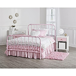 Little Seeds Monarch Hill Poppy Nightstand, White/Pink