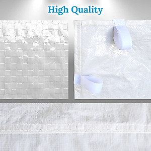 BenefitUSA Carport Side Wall for 10x20 Tent Garage, Replacement Canopy Sidewall White (Side Wall ONLY, Frame NOT Included)