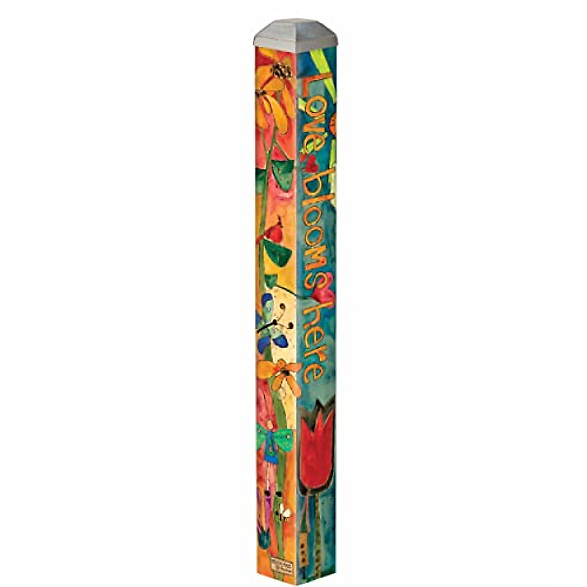 Studio M Garden Celebration 16" Mini Art Pole Small Decorative Indoor/Outdoor Garden Post, Great Gift, Stake Included for Easy Installation, No Digging Necessary -Made in The USA