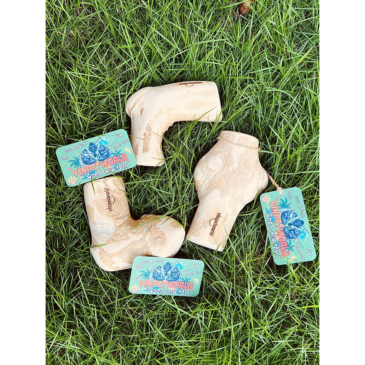 VINPETWORLD Dog Chew Toy - Large Stick - Boost Your Dog's Chewing Joy with This Safe, Natural, and Long-Lasting Pet Stick from Real Coffee Wood, Perfect for Your Joyful Four-Legged Friend