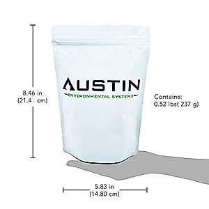 Austin Environmental Systems GRANULAR Activated Carbon(Charcoal) Multipurpose 0.52lbs (237g) Made in USA