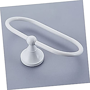 Angoily 3pcs Hook Rod Home Heavy Hanger Storage Holders Round Mounted Hanging Copper Accessories Circle Paper Shop Showers Wall-Mounted Kitchen Bar Hand Towels Shelf Bathroom and Adhesive