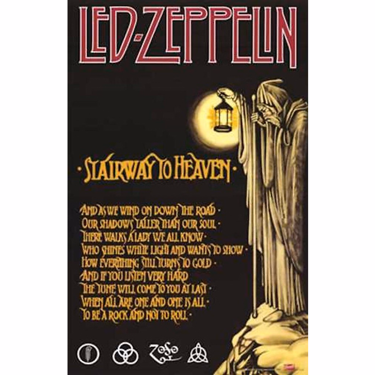 Led Zeppelin Stairway to Heaven Poster 24 X 36