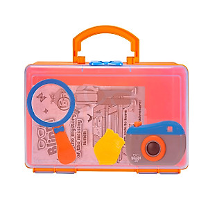 Blippi Detective Roleplay Set - Carry Case, Camera, Personalized Yellow Badge, Magnifying Glass, Activity Sheets for Ultimate Toddler and Young Child Mystery Adventure - Exclusive Content Included