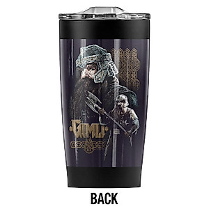 The Lord of the Rings Gimli Stainless Steel Tumbler 20 oz Coffee Travel Mug/Cup, Vacuum Insulated & Double Wall with Leakproof Sliding Lid | Great for Hot Drinks and Cold Beverages