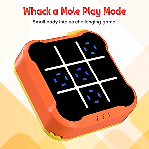 Tic Tac Toe Bolt Game, Handheld Electric Puzzle Game Console, Gift Ideal for Kids and Adults' Birthday, Electronic Board Games for Educational and Memory Growth, Portable Travel Games for Car Ride