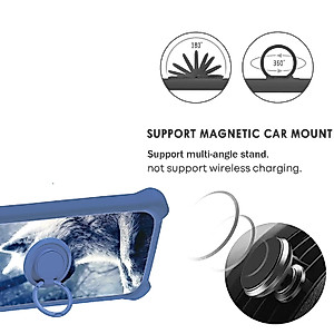 jioeuinly Case for Moto Thinkphone Case Compatible with Motorola Thinkphone Phone Case Cover [with Tempered Glass Screen Protector][Hard PC + Soft Silicone][Ring Support] [Luminous Effect] YGL-LAN