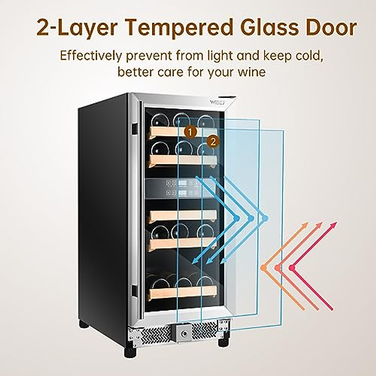 Weili 15 Inch Wine and Beverage Refrigerator