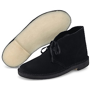 Clarks ORIGINALS Mens Desert Boot Suede Black Boots 8.5 US