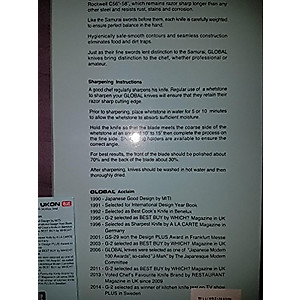 Global Ukon 3 Piece Knife Set GU 3001