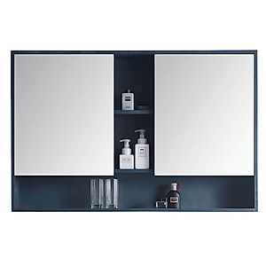 Fine Fixtures Shawbridge Bathroom Medicine Cabinet, Medicine Cabinets for Bathroom, Blue Bathroom Medicine Cabinet Wall Mounted 45" Surface Mount