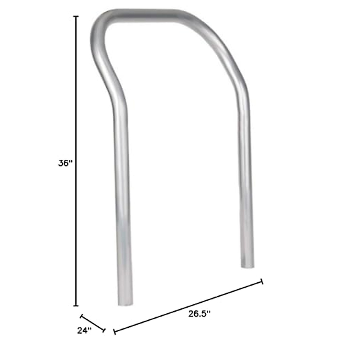 Magliner PTK2436T1-Q Aluminum Tread Deck Platform Truck, 2,700 lbs Capacity, 36" Length x 24" Width, Silver