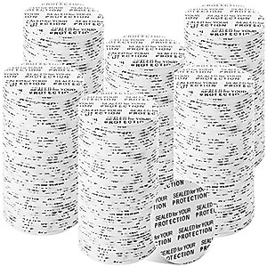 Tondiamo 150 Pcs Pressure Sensitive Seals Foam Lid Liner Bottle Seals Waterproof Safety Tamper Resistant Sealing Gasket Activated Seals for Glass Jar Plastic Lid Canning Vials(1.38 Inch/ 35 mm)