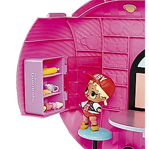 LOL Surprise OMG Glamper Fashion Camper Doll Playset with 55+ Surprises, Fully-Furnished with Light Up Pool, Water Slide, Bunk Beds, Cafe, BBQ Grill, DJ Booth - Gift Toy for Girls Ages 4 5 6 7+ Years