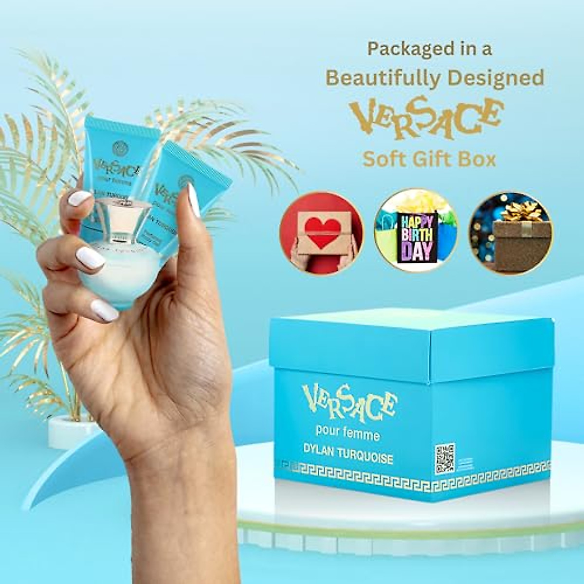 Versace Dylan Turquoise Womens Mini Perfume Trio Gift Set