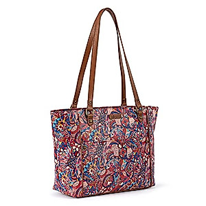 Sakroots womens Women's Metro tote, Sweet Red Spirit Desert
