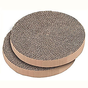 AUOON Cat Scratcher Replacement Pad, Scratching Toy Replacement Pad,Cardboard Cat Scratch Replacement Pad 2PACK (Only fits Our Brand Scratcher Toy)