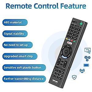 Gvirtue RMT-TX102U Universal Replacement Remote Control for Sony Bravia HDTV LCD LED UHD Smart TV