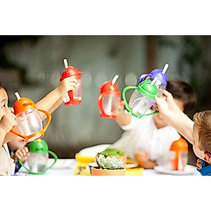 Lollaland Weighted Straw Sippy Cup for Baby:MADE IN USA - Transition Kids, Infant & Toddler Sippy Cup (6 months - 9 months) | Shark Tank Products | Lollacup (Chic Black) w/ Straw Replacement Pack