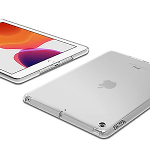 HBorna Clear Case for iPad 10.2" 9th Generation 2021 / iPad 8th Generation 2020/ 7th Generation iPad 10.2" 2019, Slim Soft Lightweight TPU Back Cover for iPad 9/8/7 10.2 inch