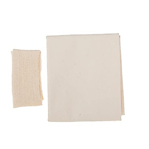 Regency Wraps Pastry Cloth & Rolling Set for Dough, 100% Cotton, Extra Large, 20 x 24 Cloth, 15" Rolling Pin Cover, Natural