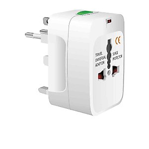 Travel Adapter, Universal All-In-One Worldwide International Travel Plug Converter-USA EU AUS/NZ UK Europe Asia And Works on All Country