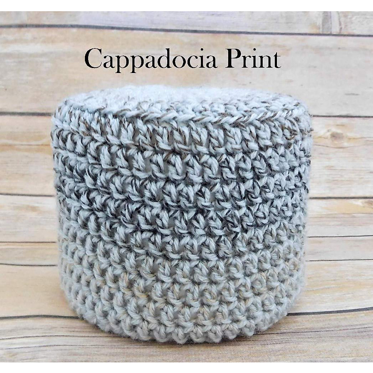 Crochet Toilet Paper Cover, Mega Roll Size - Toilet Paper Cozy - Cappadocia Print