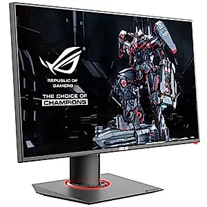 ASUS ROG Swift 27" 1440P Gaming Monitor (PG278Q) - QHD (2560 x 1440), 144Hz, 1ms, G-SYNC, USB 3.0, DisplayPort, Pivot, Tilt, Swivel, Height Adjustable