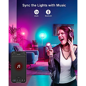 Avatar Controls 6 Pack GU10 WiFi Smart Bulbs, Alexa PAR16 LED Recessed Track Light Bulb 5W Color Changing Music Sync Timer Group Control 100°Beam Angle for Kitchen, Garages, Living Room, Bedroom