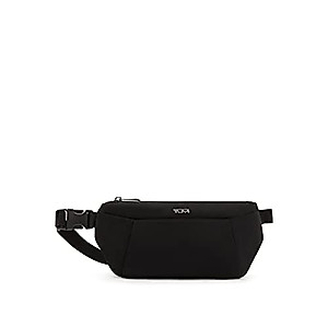 TUMI Voyageur Loha Slim Hip Bag - Waist Pack for Women & Men - Premium Fanny Pack Bag - Black & Gunmetal Hardware