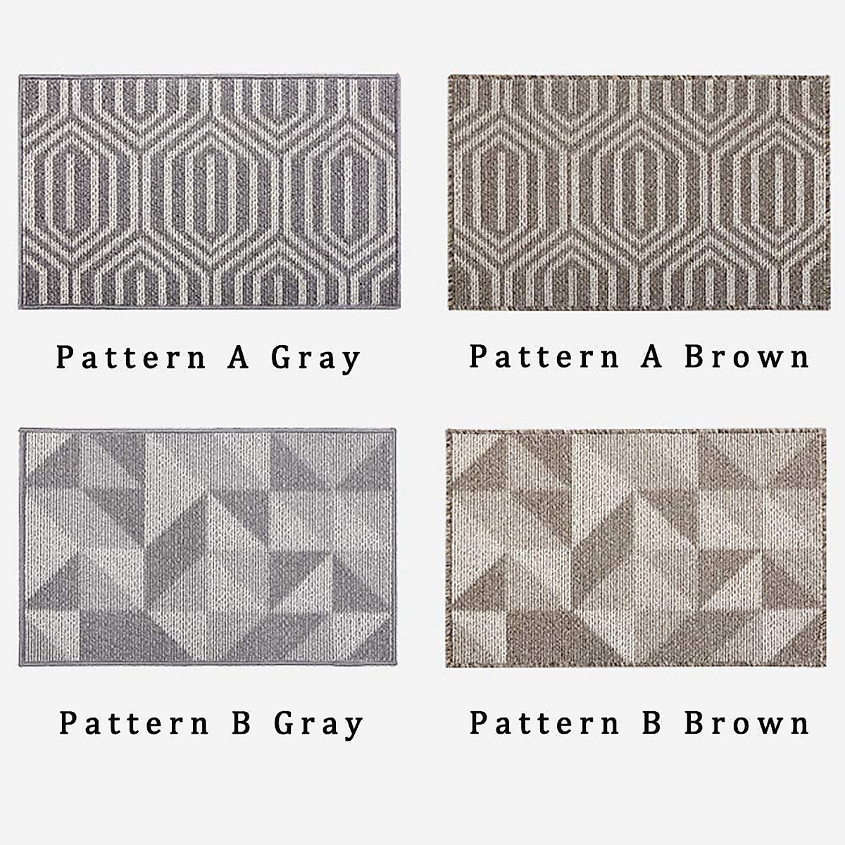 CHICHIC Brown Indoors Doormat 20 x 31.5 Inch Welcome Mat Front Back Indoors Door Mats for Home Entrance EntryWay Entry Rugs Machines Washable Rugs Inside Non Slip Outdoors