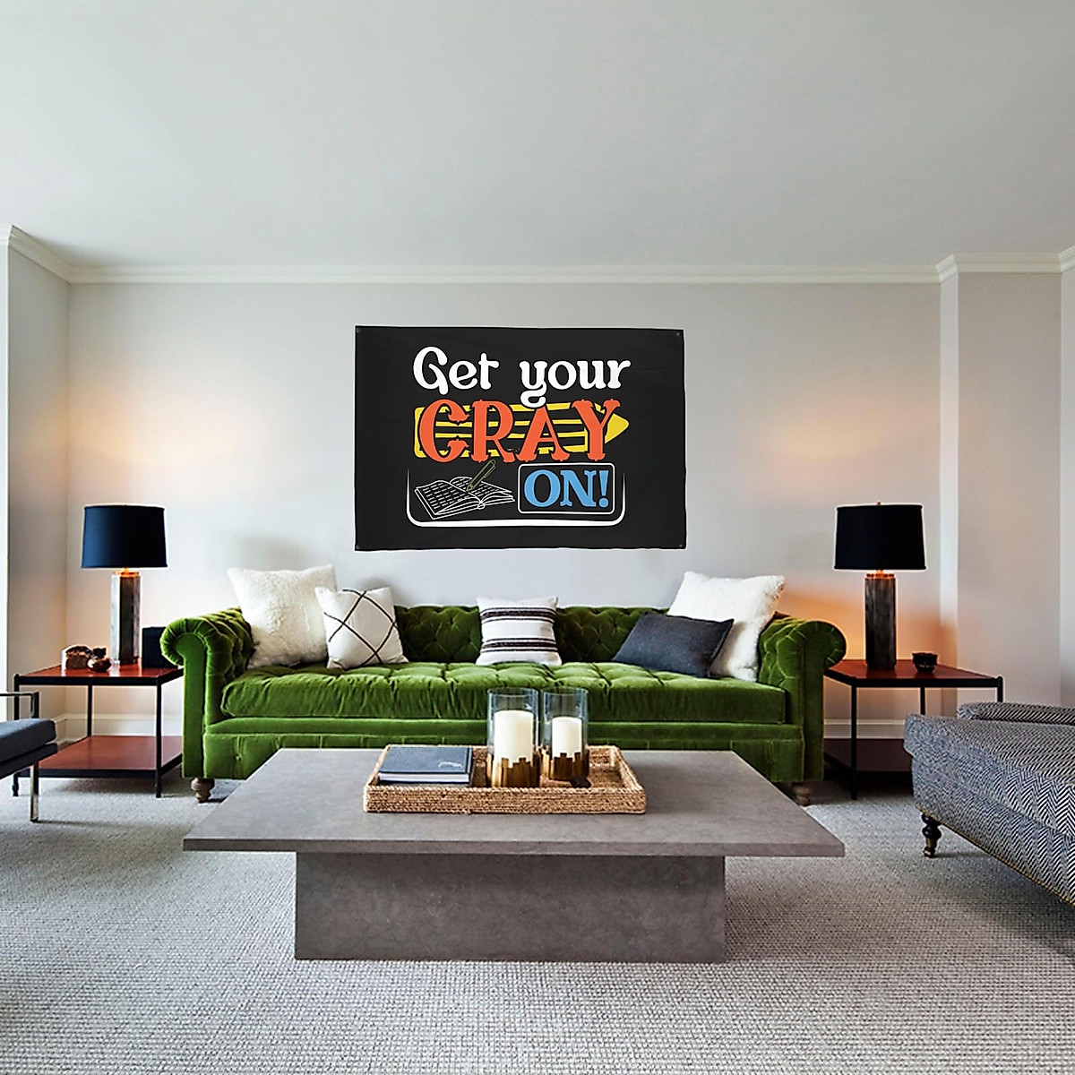 Funny Flags gray Flag get your gray Flags for Room Guys Novelty Flags 3x5 Outdoor Banner for Parties 3x5 Ft, Personalized Gifts for Men