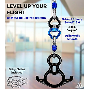 Aurora PRO Aerial Silks + Yoga Hammock (Full Rigging Hardware) Safety CE Certified - 100% Premium Nylon in 40 Denier